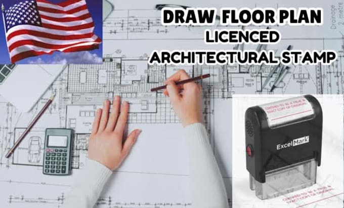 Do architectural drawing engineering city permit stamp mep pe 2d floor plan by Archy_fred | Fiverr