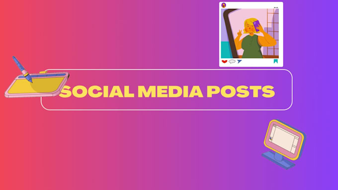 Design social media eye catching posts and thumbnails designer ...