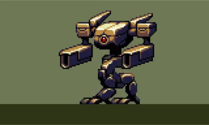 Dessiner un personnage rétro en pixel art 2d, un jeu en pixel art 2d ...