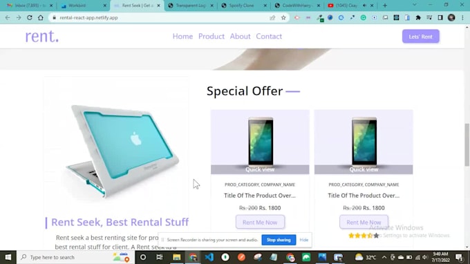Design a fantastic website and integrate apis using reactjs by Brandsmakr888 | Fiverr