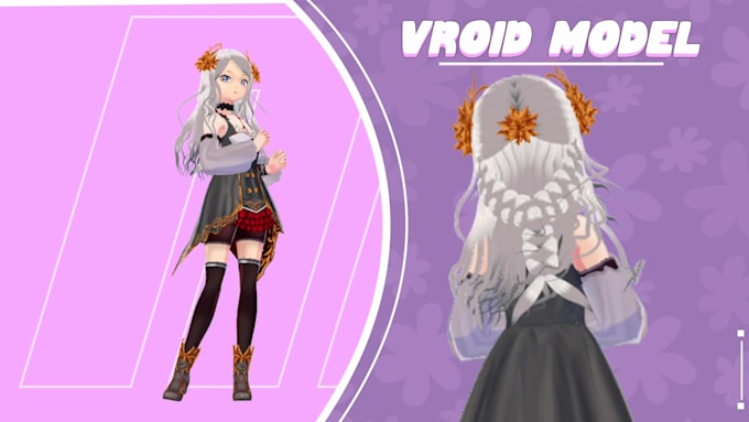 Create custom stunning 3d vroid model for your vtuber persona by Khudozhnik | Fiverr