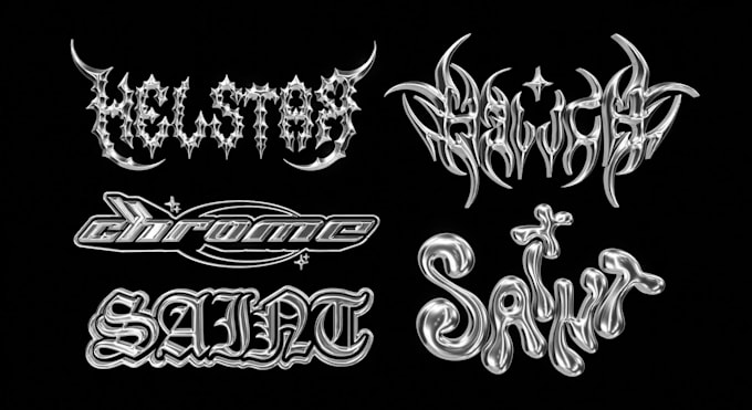 Design 3d chrome logo y2k spinning animation by Plezzy02 | Fiverr