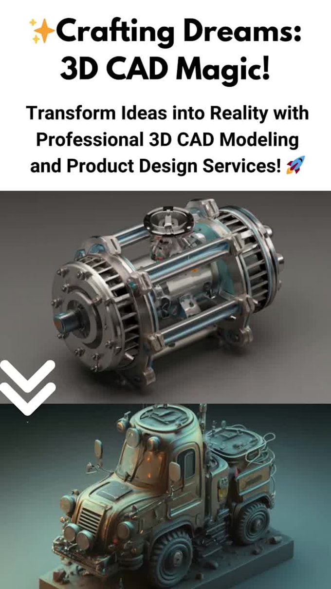 Create Precise 3d Cad Models Product Designs And Drawings In 8134