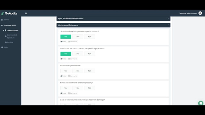 Create forms and checklist in goaudits by Sulav41 | Fiverr