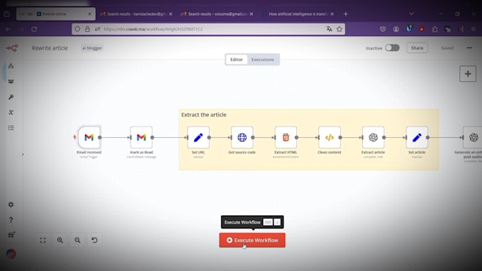 Setup a workflow to write blog posts using chatgpt and n8n by ...