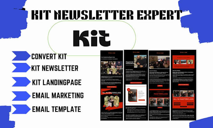 Design convertkit email templates kit newsletter and kit landing page ...
