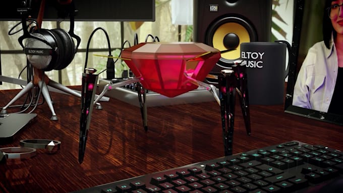 Design professional 3d motion visuals using blender by Themaximusart ...