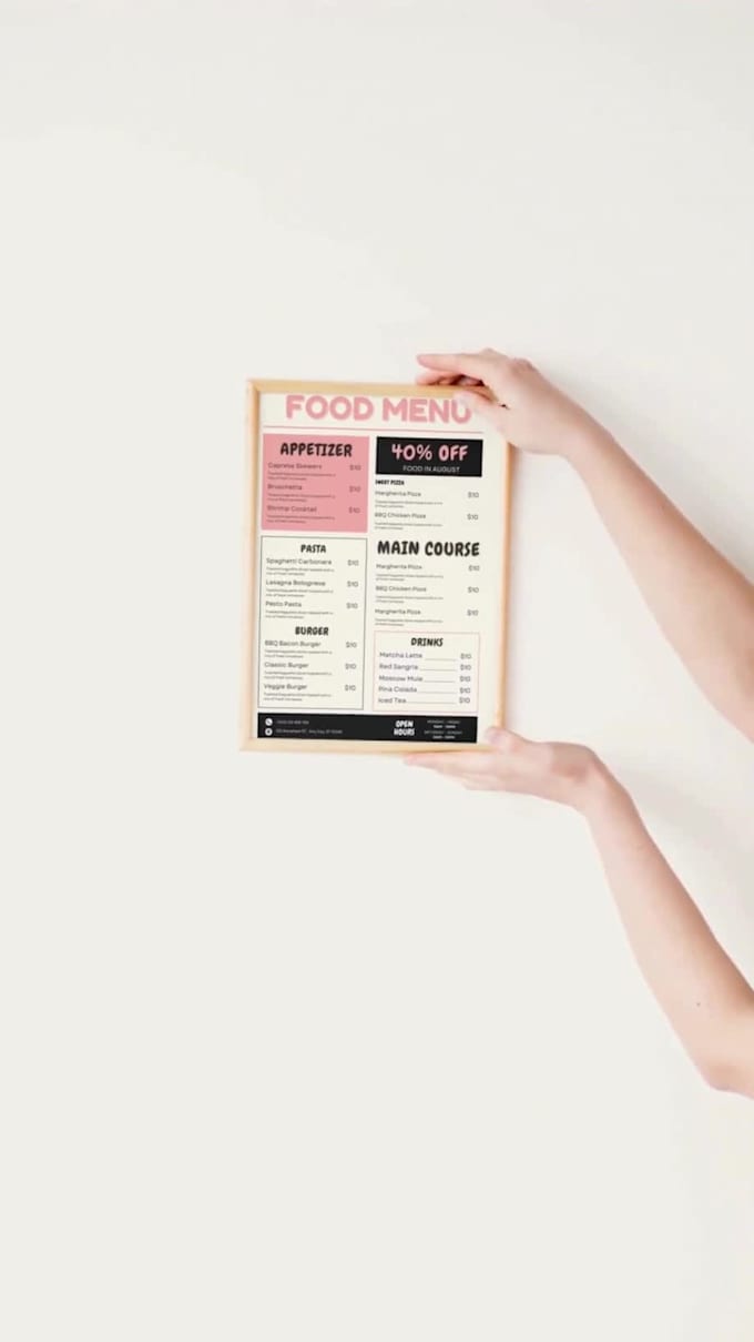 Design modern food menu, price list, and flyer by Algin_joe | Fiverr