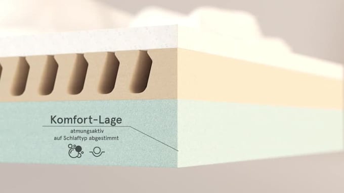 3d axonometric mattress animation 3d bed animation 3d cushion pillow ...