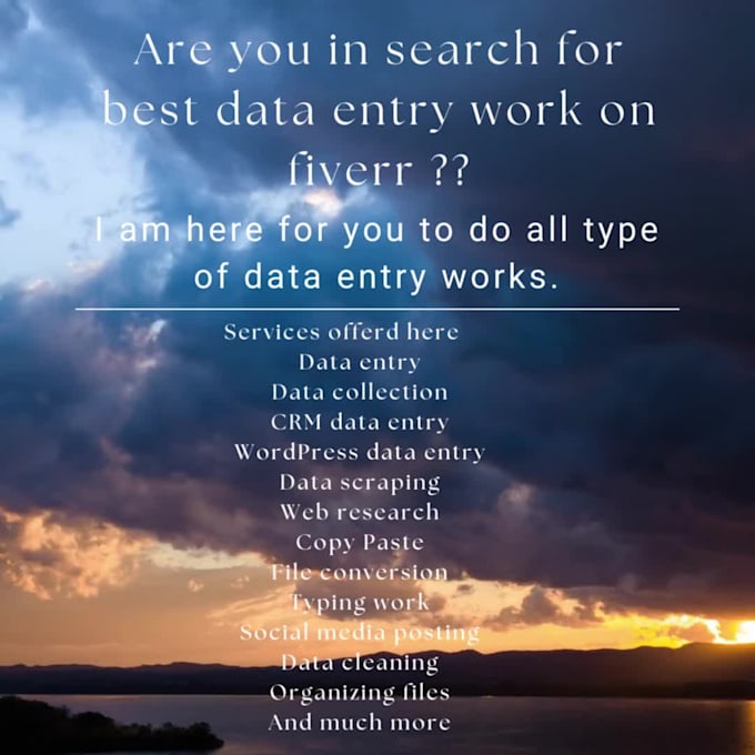 Do Data Entry Data Cleaning Data Formatting Copy Paste By Avyan2019