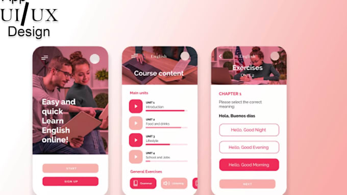 Do professional ui ux design for web or mob app within 2hrs by ...