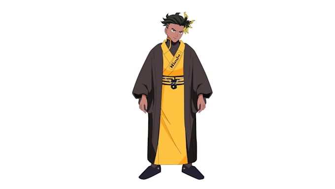 Draw your 2d anime character,japanese anime style,oc,cartoon and ...