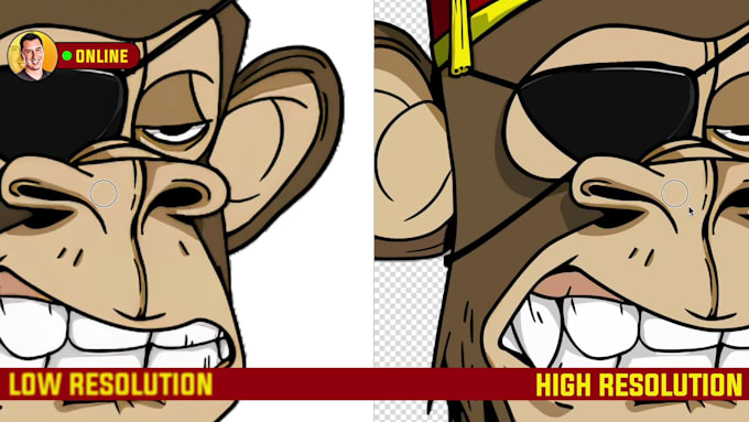 Transform low resolution images into high resolution vectors by ...