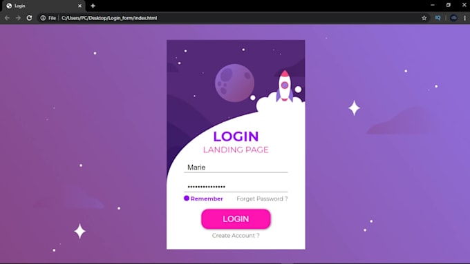 Design an awesome login,sign in,sign up pages by Az_developer | Fiverr