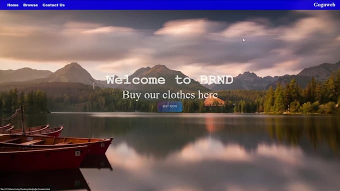 Create a website design html css by your preferences by Begedeu | Fiverr
