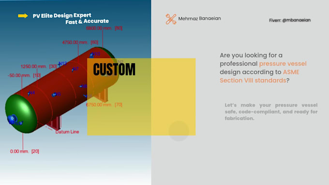 Design asme pressure vessel in pv elite with full report by Mbanaeian ...