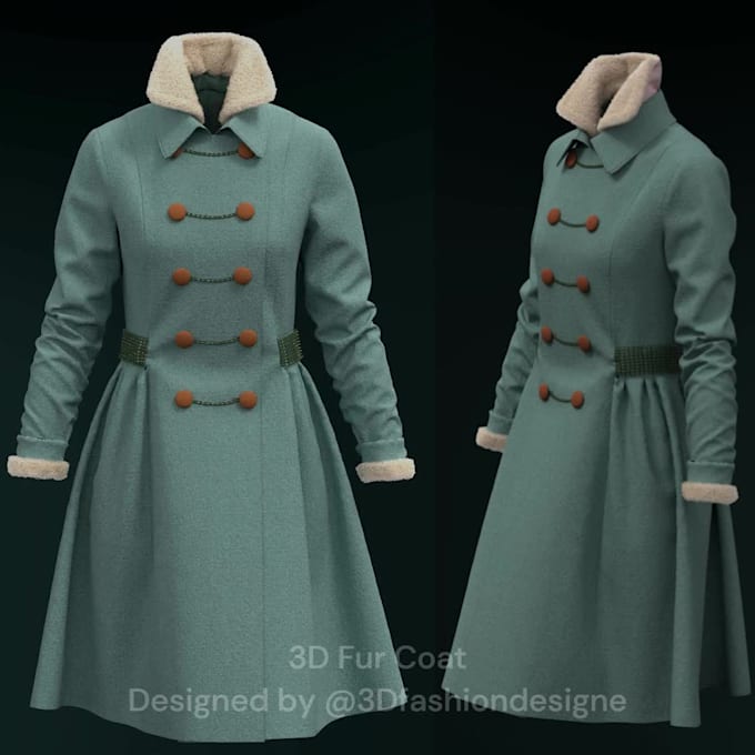 Make your 2dor sketch clothes into 3d model by Fashiondesign3d | Fiverr