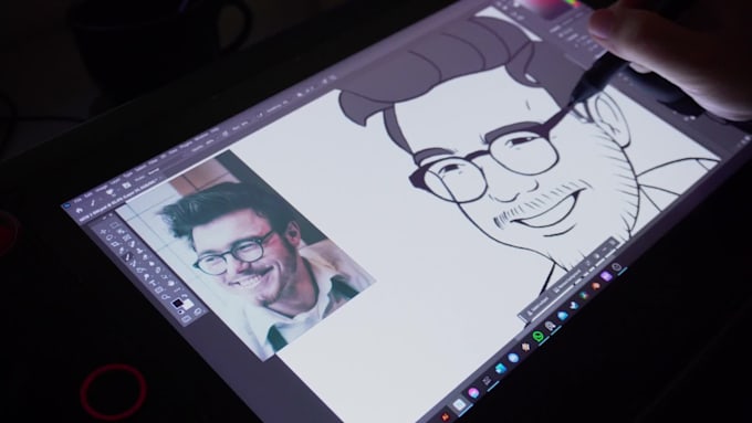 Draw a caricature portrait of you by Drawing_dude_ | Fiverr