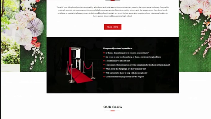 Design photo booth, party rental, 360 photo booth, photo booth website ...