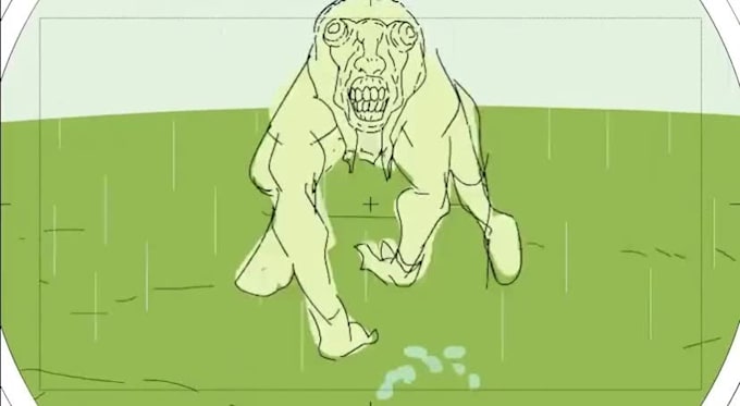 Draw line art , 2d line art animation frame by frame animation hand ...