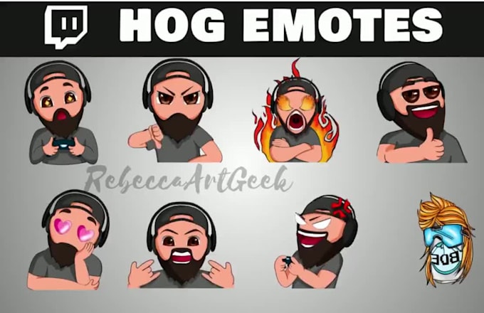 Make animated twitch, discord emotes by Amgraphcis786 | Fiverr