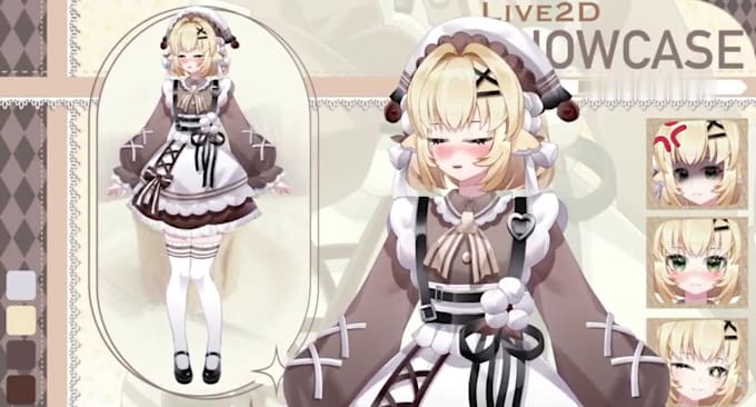 Create live 2d vtuber model, live 2d rigging, live streaming avatar ...
