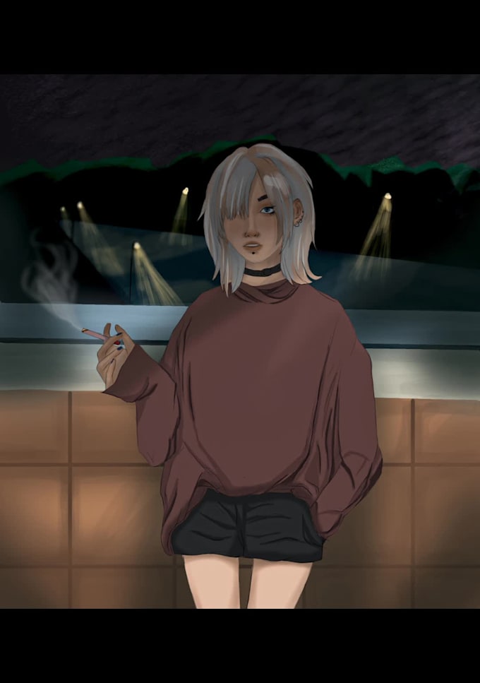 Draw an original and individual character by Tsukikofukui | Fiverr