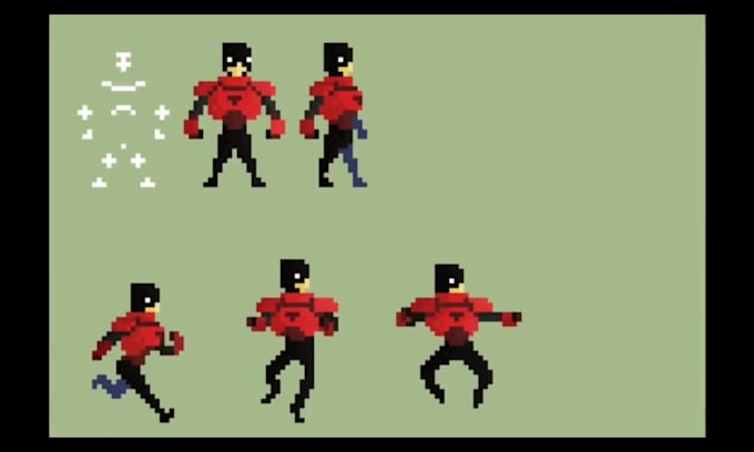Create 2d sprite sheet pixel character pixel background sprite ... Create 2d sprite sheet pixel character pixel background sprite ...