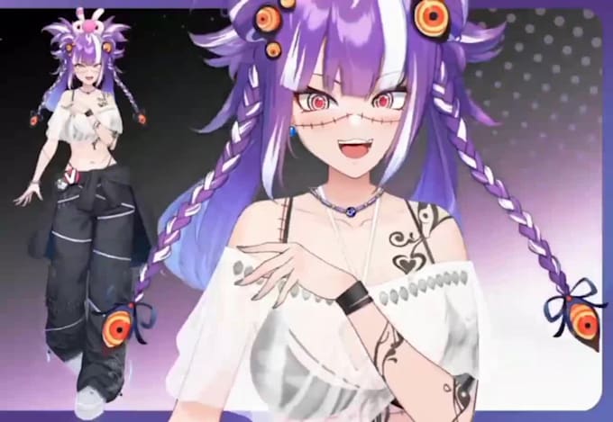 Design and rig 2d vtuber model, live2d vtuber, vtuber rigging, live2d ...