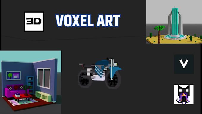 Create custom voxel characters and objects by Aleenaamjad | Fiverr