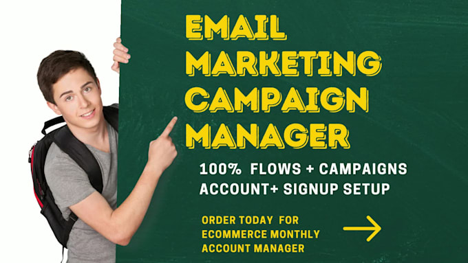 Be your monthly email marketing campaign manager in klaviyo by ...