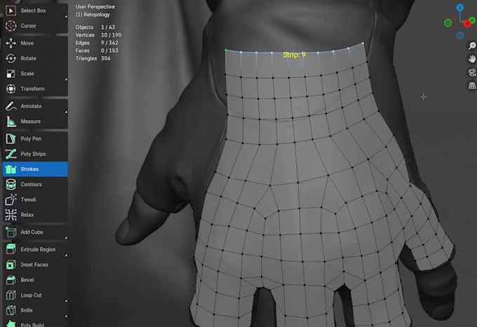 Do retopology and uv unwrap objects and 3d models by Trivalia | Fiverr