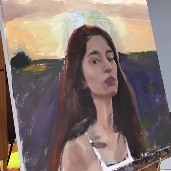 Create a physical original oil painting by Ericavaile | Fiverr