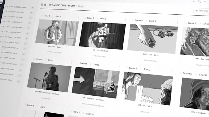 Create storyboard, short list, for your film by Ahmedisbetter | Fiverr