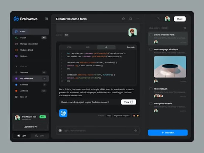 Do chatgpt ai app,ai web application, ai saas, ai software developer by Jimmyrayan123 | Fiverr