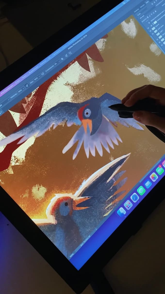 Draw a digital illustration by Rtntsn | Fiverr