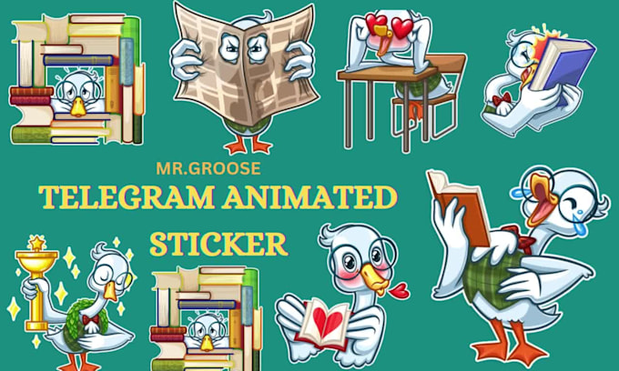 Draw animated telegram sticker gif animation telegram sticker by ...