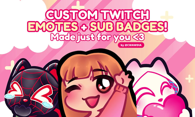 Do custom emotes for you to use on twitch or discord by Cwawdia | Fiverr