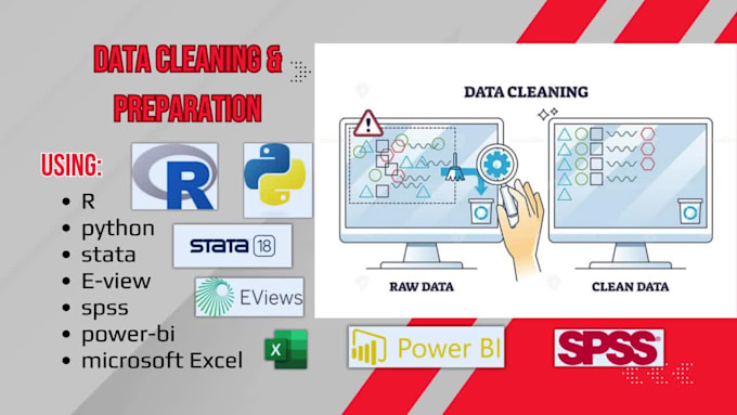 Do data cleaning, preparation in microsoft excel, power bi, spss ...