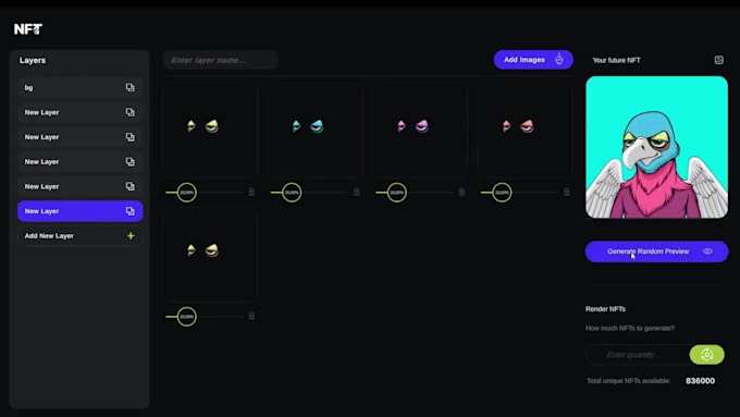 Generate 10k nft collection and metadata in 24h by Abdelhakimkrimi | Fiverr