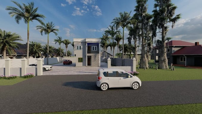 Create architectural animation, 3d walkthrough video rendering by Folorunsho_o | Fiverr