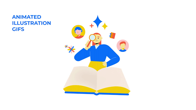 Do animated gif illustrations and icons by Riveronat | Fiverr