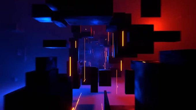 4k 3d abstract animation 3d abstract art music effect loop animation ...