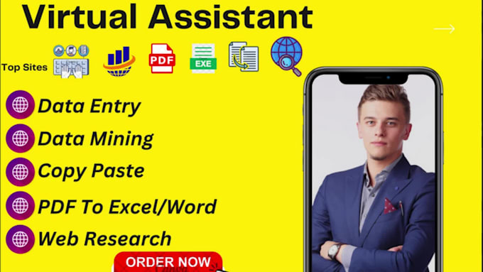 Virtual assistant,data entry,copy paste,web research, by Smshahink | Fiverr