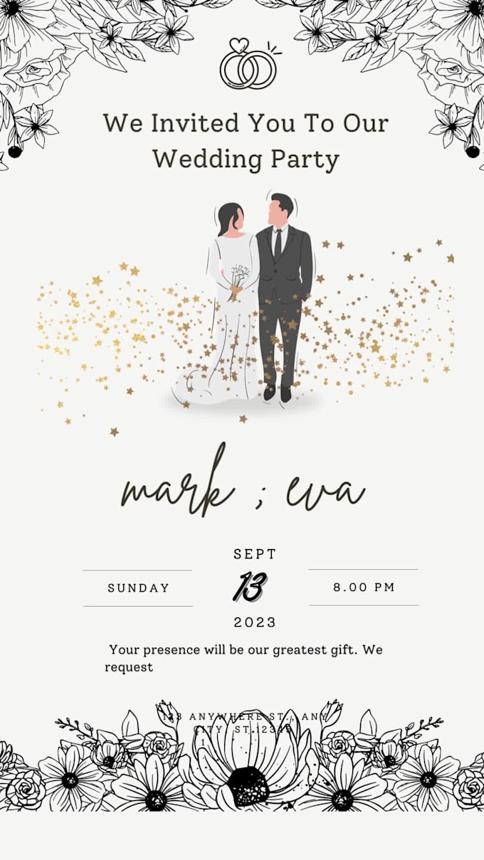 Design the most beautiful wedding invitation by Mohamed_syaj | Fiverr