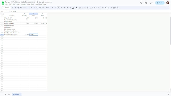 Implement arrayformula and automation in excel and google spreadsheets by Furqonajiy | Fiverr