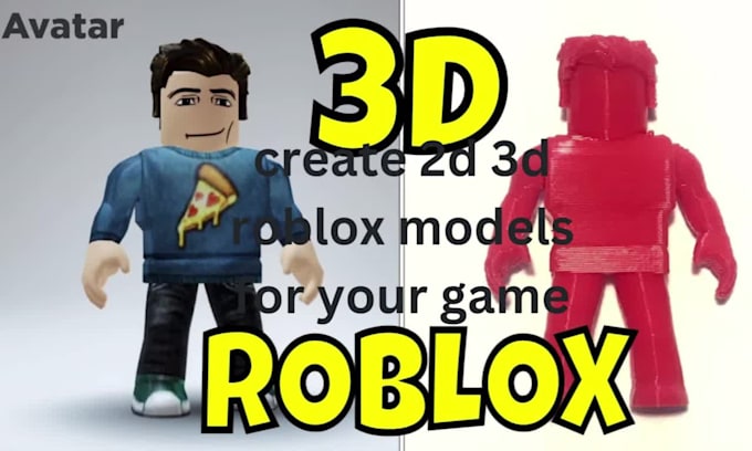 Create 2d 3d roblox models for your game by Xpert_winner | Fiverr
