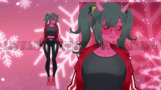 Vtuber commission live2d 3d vtuber model rig vrchat anime vseeface ...