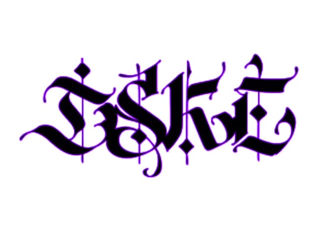 Design your calligraphy in old english logo by Gus_fowler | Fiverr