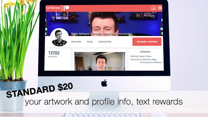 Grow your patreon with this video overlay by Videooverlays | Fiverr